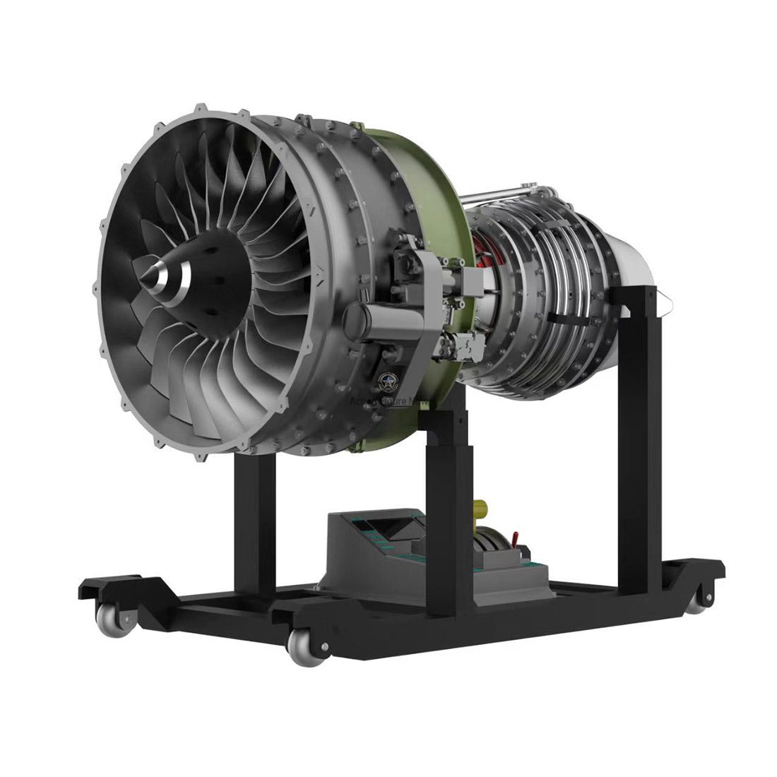 TECHING DIY Turbofan Jet Engine Model Kit - 1/10 Scale Full Metal Dual ...