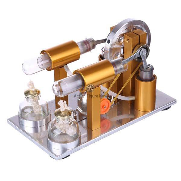 2-Cylinder Stirling Miniature Engine Model for Educational and ...