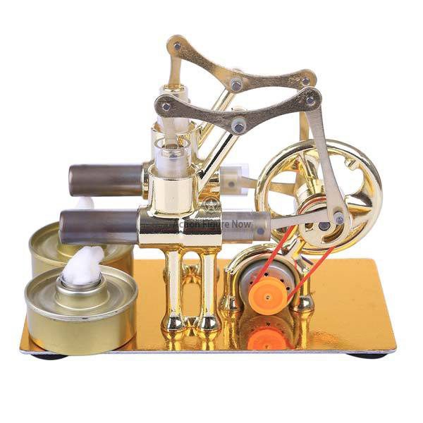 Twin Cylinder Stirling Engine Electricity Generator with Bulb ...