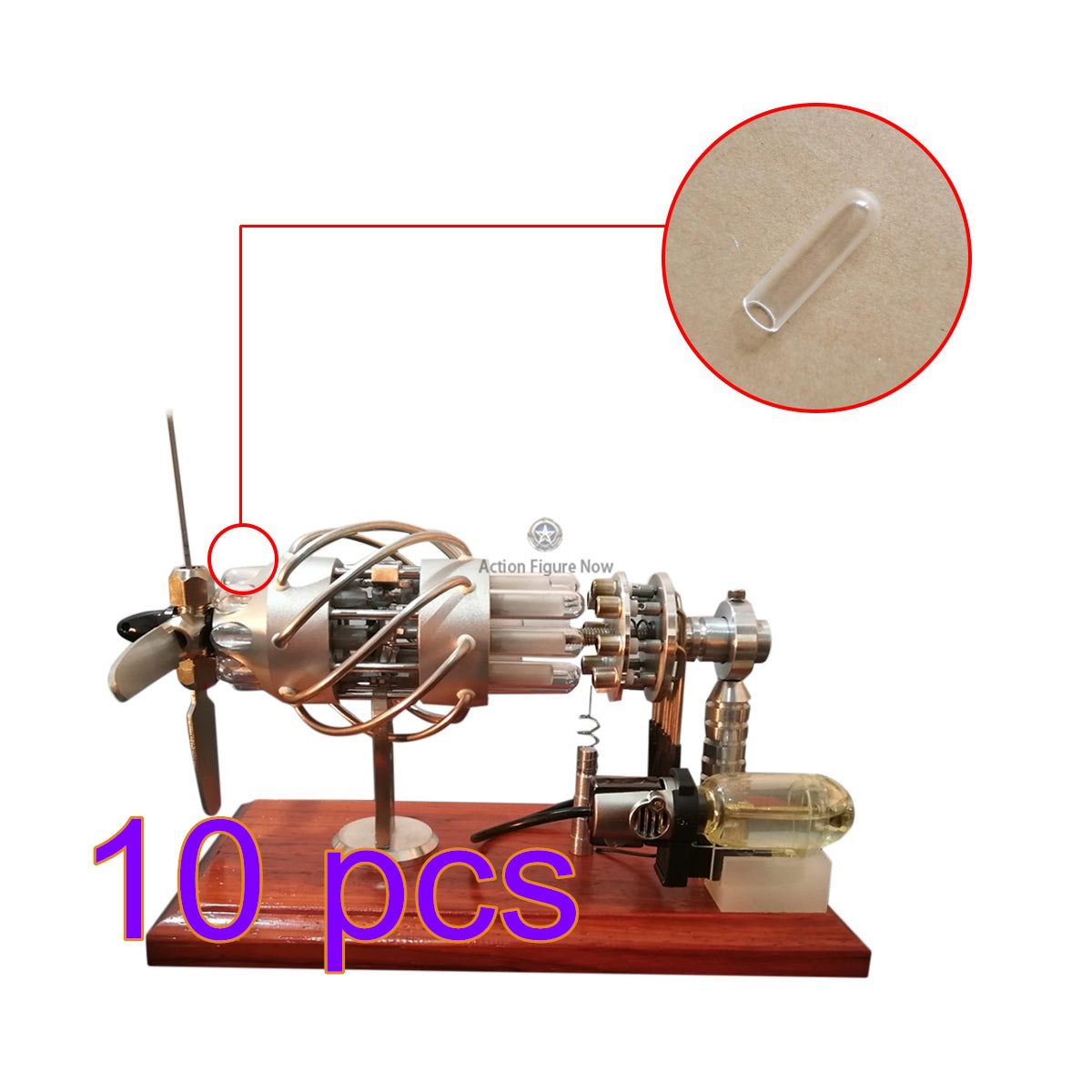 10-Pack Quartz Glass Cold Cylinder Tubes for Swashplate 16-Cylinder ...