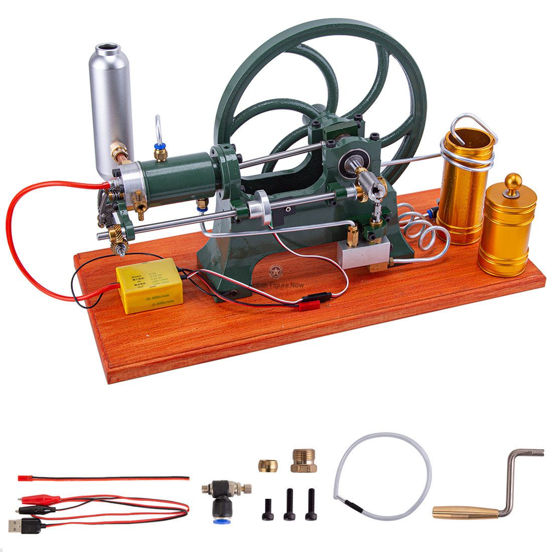 4-Stroke Hot-Bulb Engine Simulation, Horizontal Water-cooled Gasoline ...