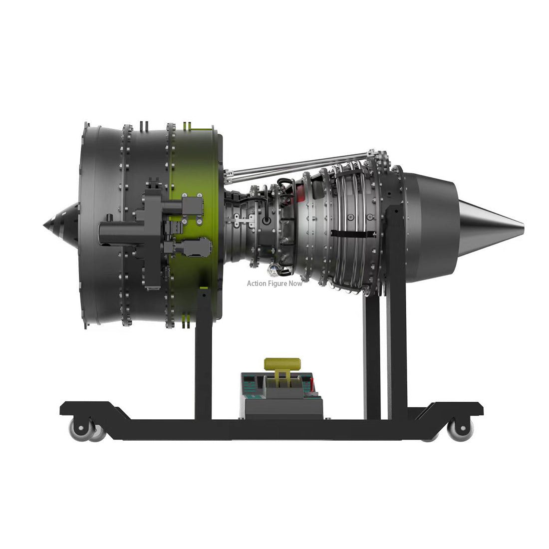 TECHING DIY Turbofan Jet Engine Model Kit - 1/10 Scale Full Metal Dual ...