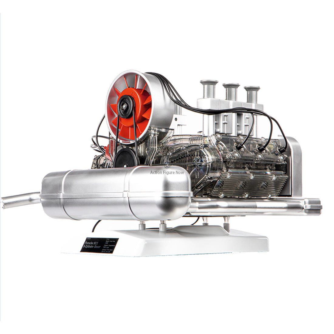 Porsche 911 Boxer Engine Model DIY Kit: Build a Working 6-Cylinder Air ...