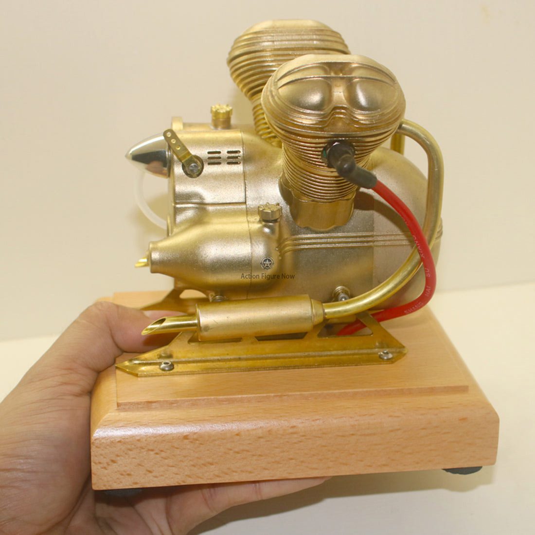 Mini Horizontal 3.2cc V-Twin 4-Stroke OHV Petrol Combustion Model Engine