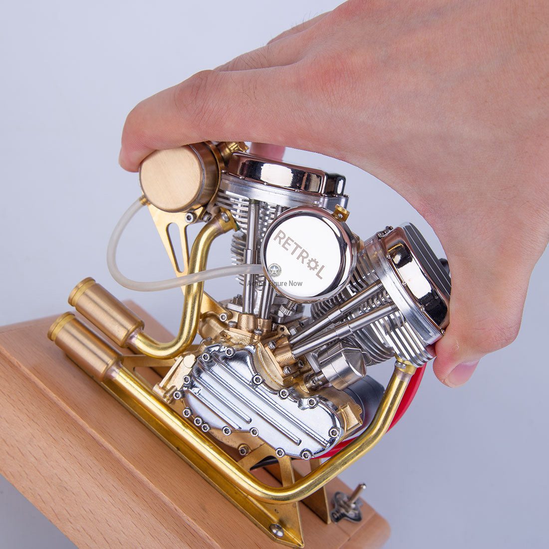 RETROL R30 4.2cc Mini V2 OHV V-Twin Motorcycle Engine Model