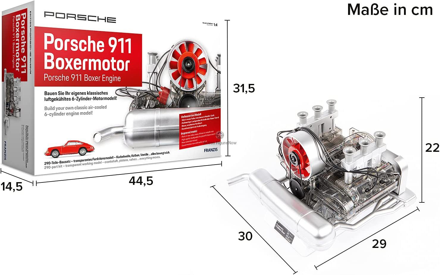 Porsche 911 Boxer Engine Model DIY Kit: Build a Working 6-Cylinder Air ...