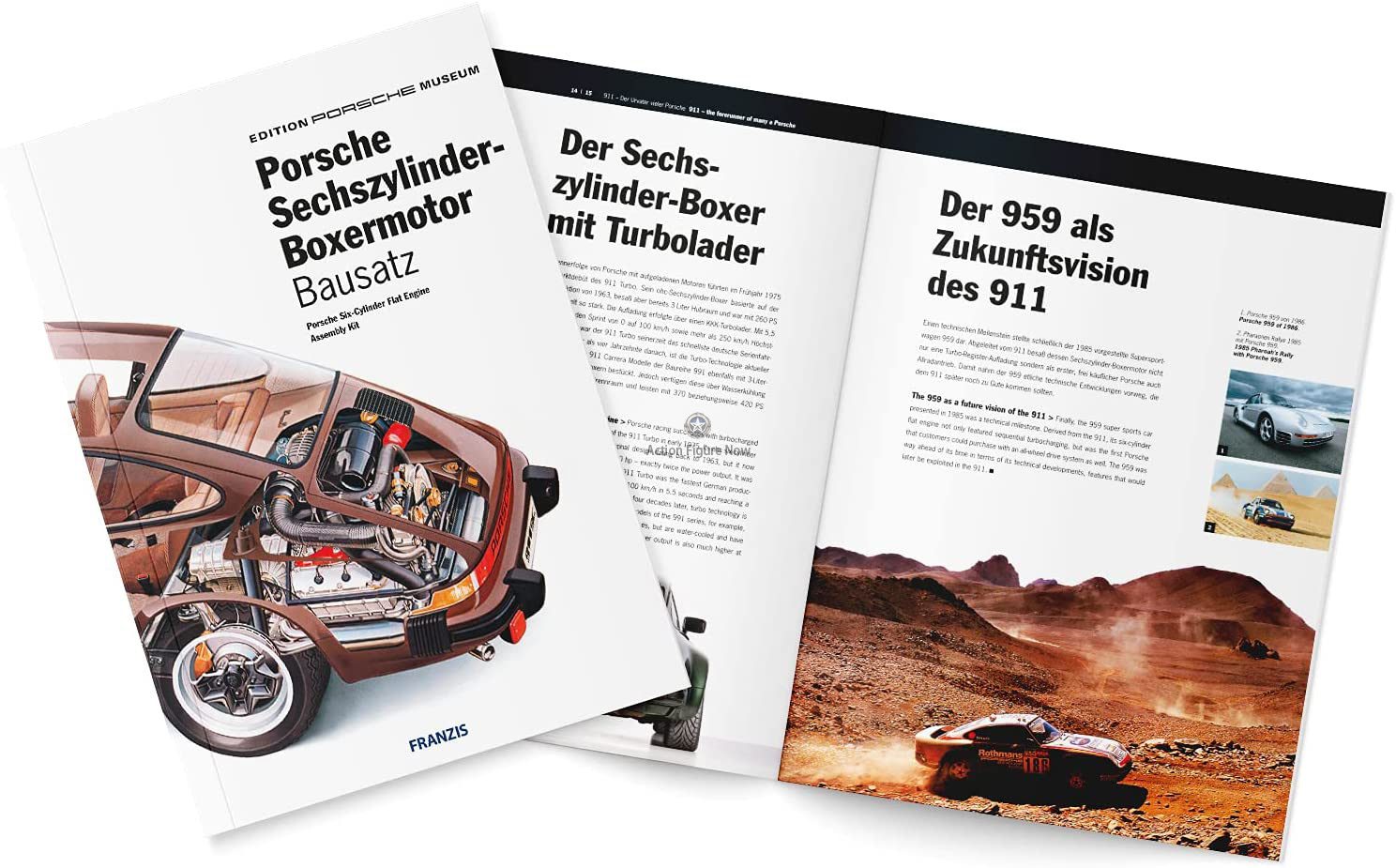 Porsche 911 Boxer Engine Model DIY Kit: Build a Working 6-Cylinder Air ...