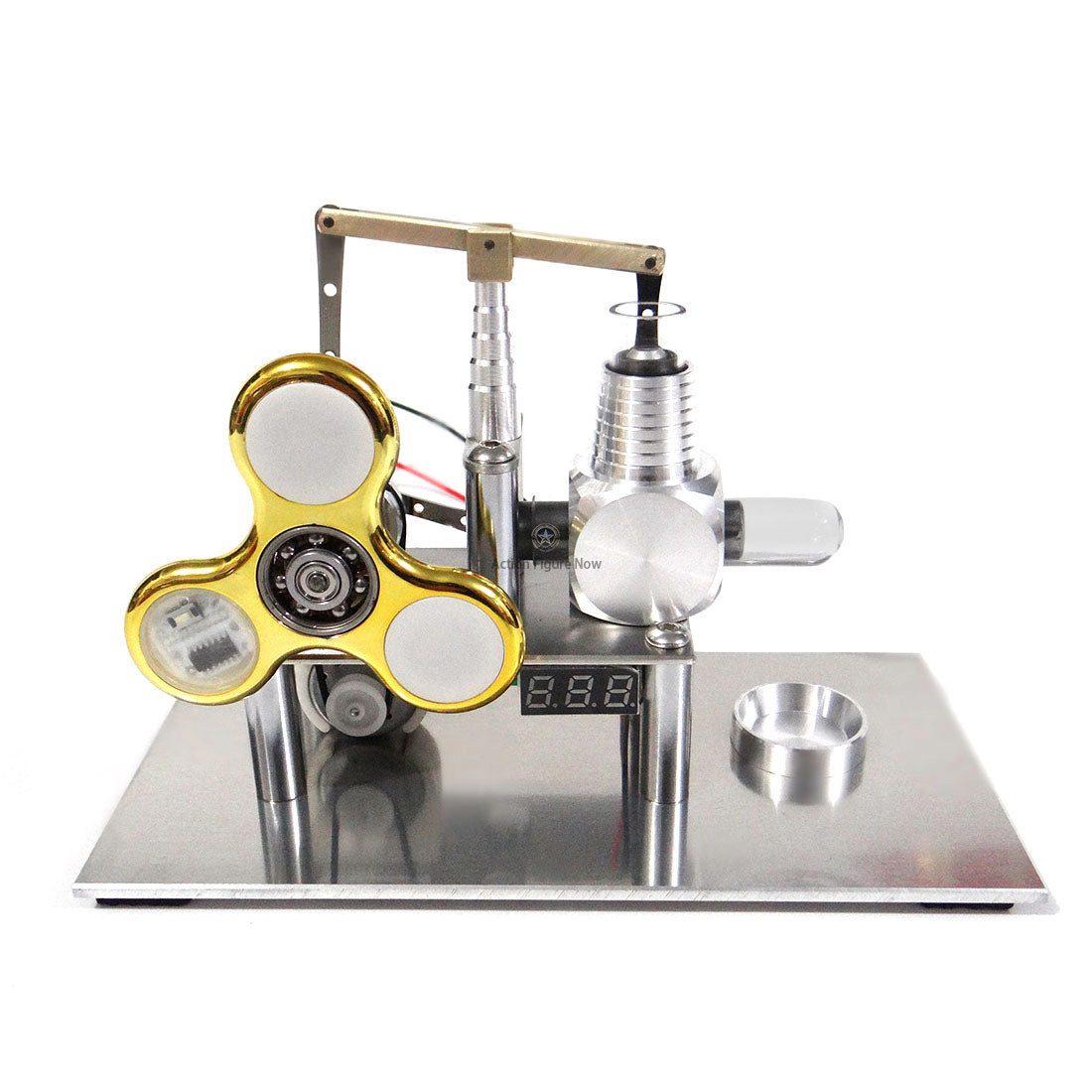 ENJOMOR Stirling Engine Generator with Luminous Gyroscope Bulb and ...