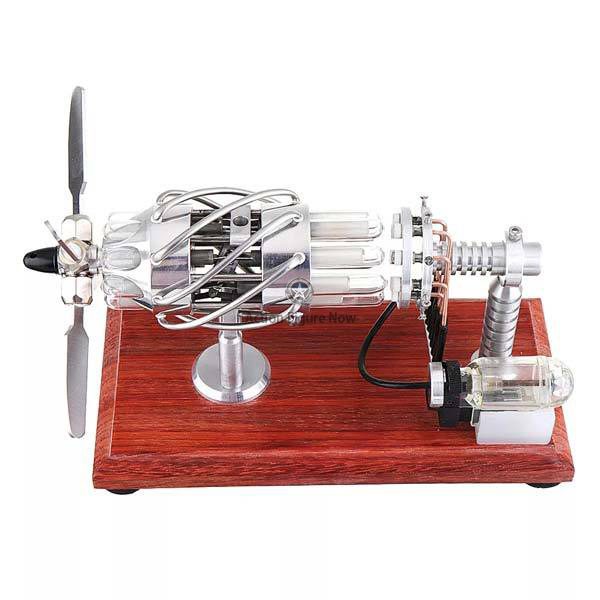 16-Cylinder Stirling Engine Kit with Quartz Glass Tube Collection ...