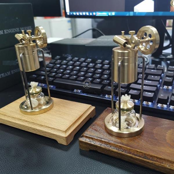 Mini Steam Engine Single Cylinder Live Steam Engine Model Kit with Boiler