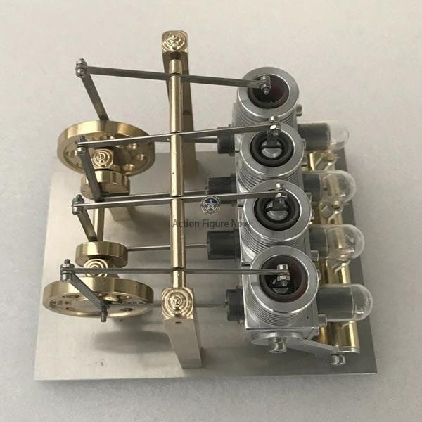 4-Cylinder Balance Stirling Engine Model Kit - Enginediy