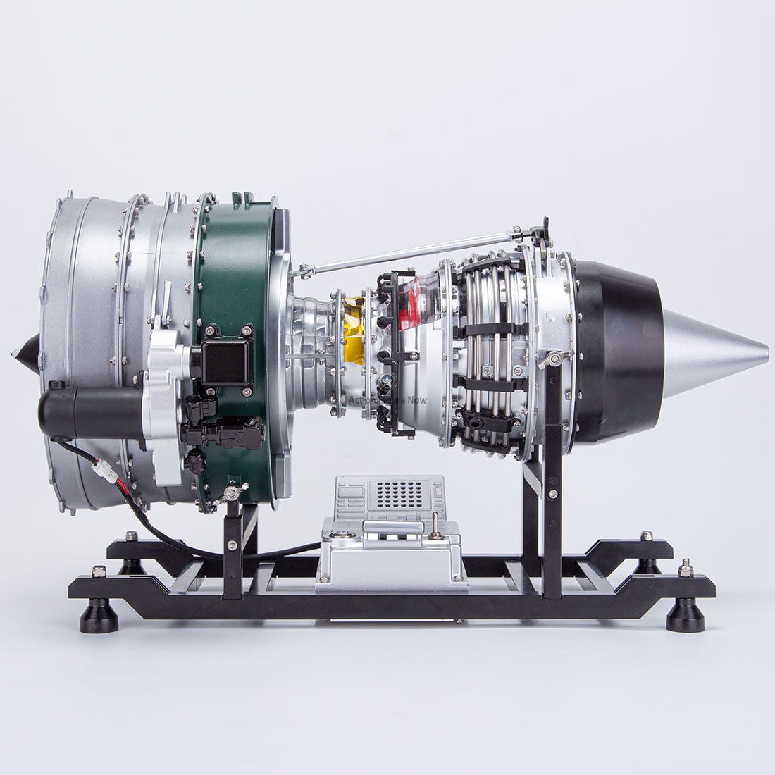 TECHING DIY Turbofan Jet Engine Model Kit - 1/10 Scale Full Metal Dual ...