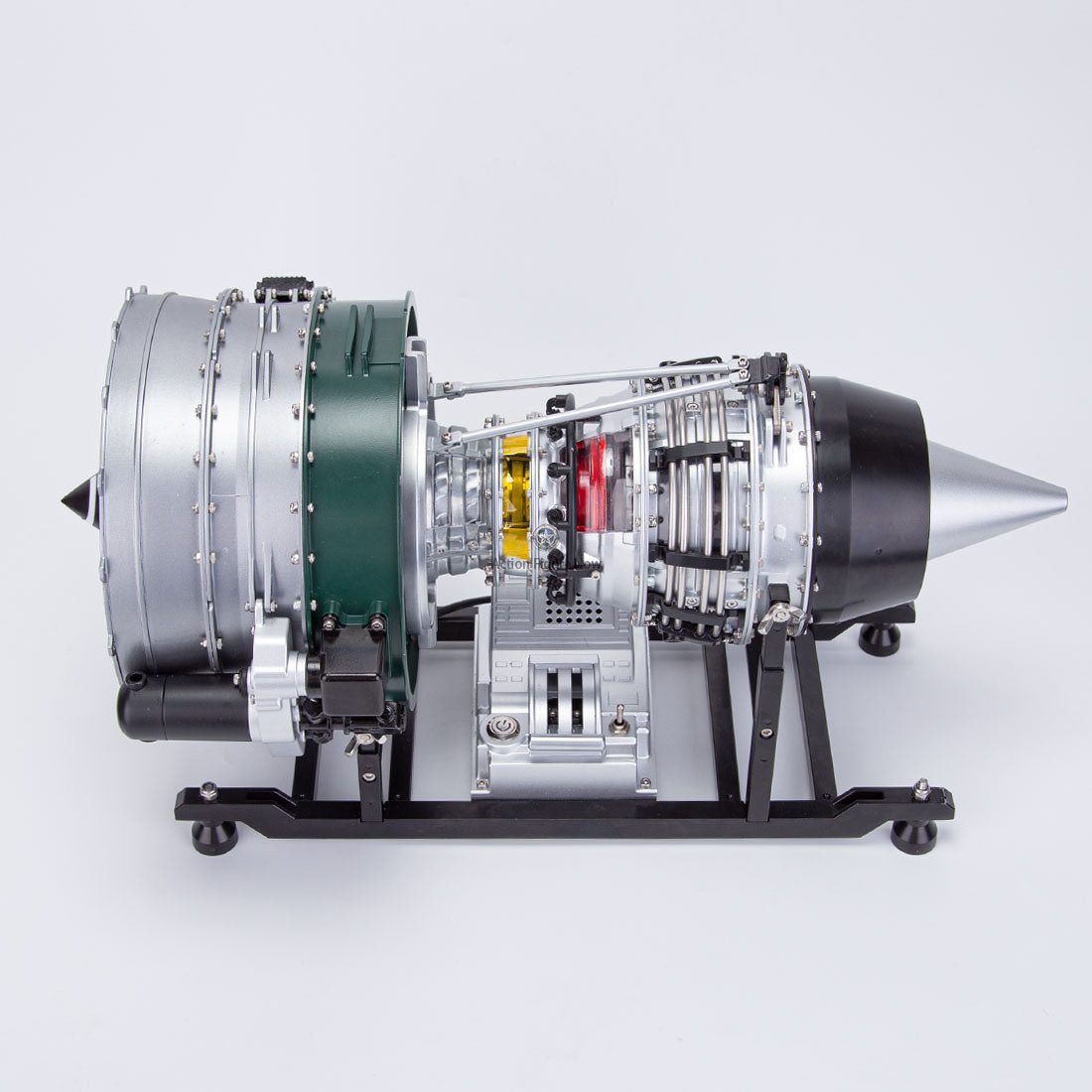 TECHING DIY Turbofan Jet Engine Model Kit - 1/10 Scale Full Metal Dual ...