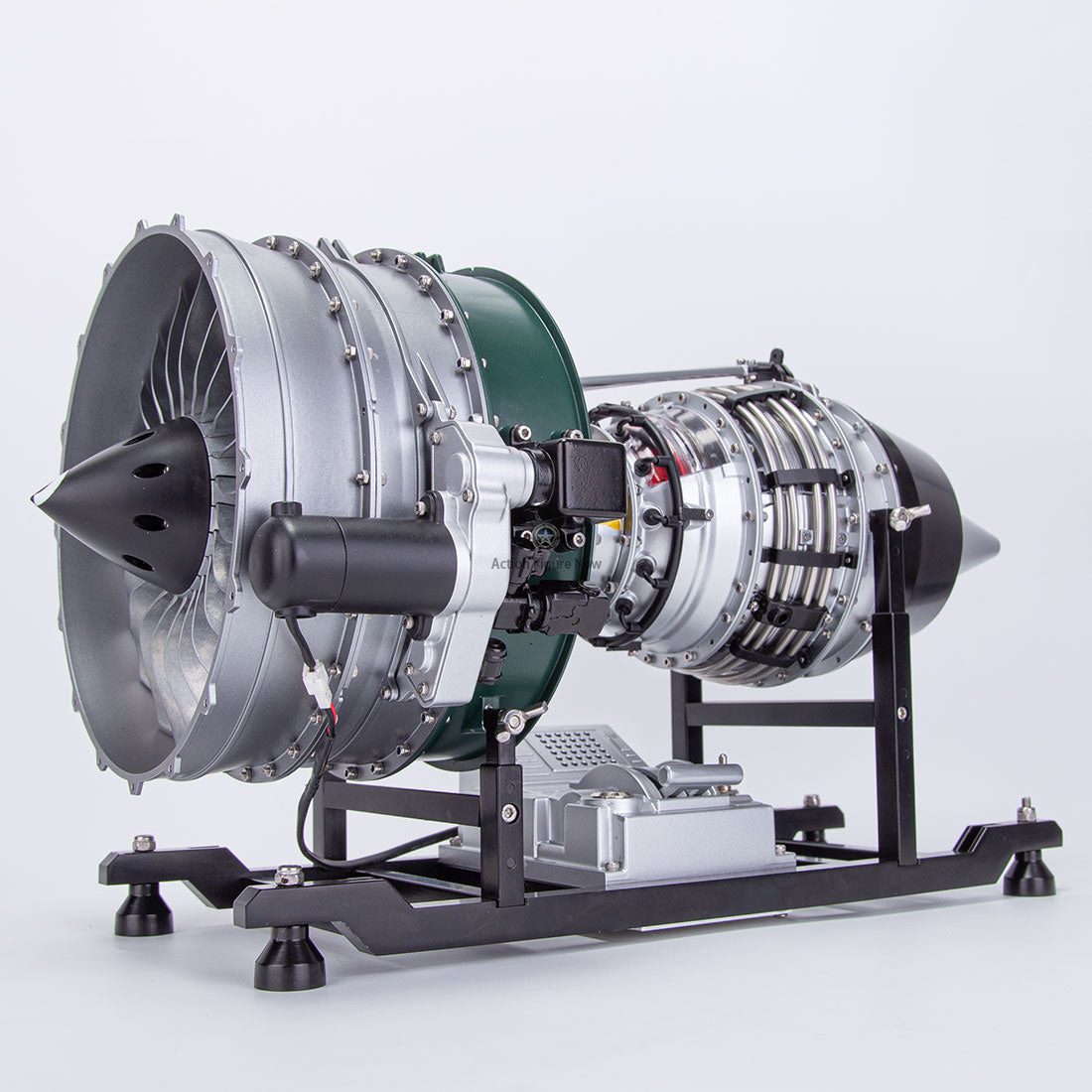 TECHING DIY Turbofan Jet Engine Model Kit - 1/10 Scale Full Metal Dual ...