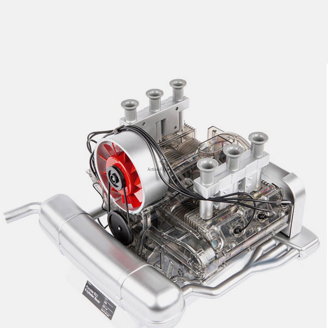 Porsche 911 Boxer Engine Model DIY Kit: Build a Working 6-Cylinder Air ...