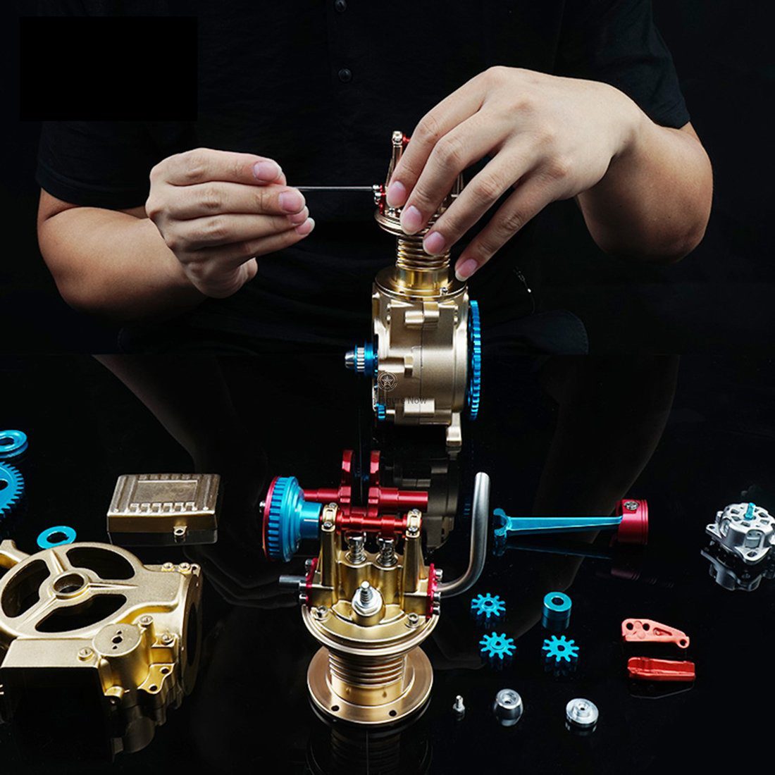 Mini Engine Model Kit: Build and Assemble Your Own Single-Cylinder Engine