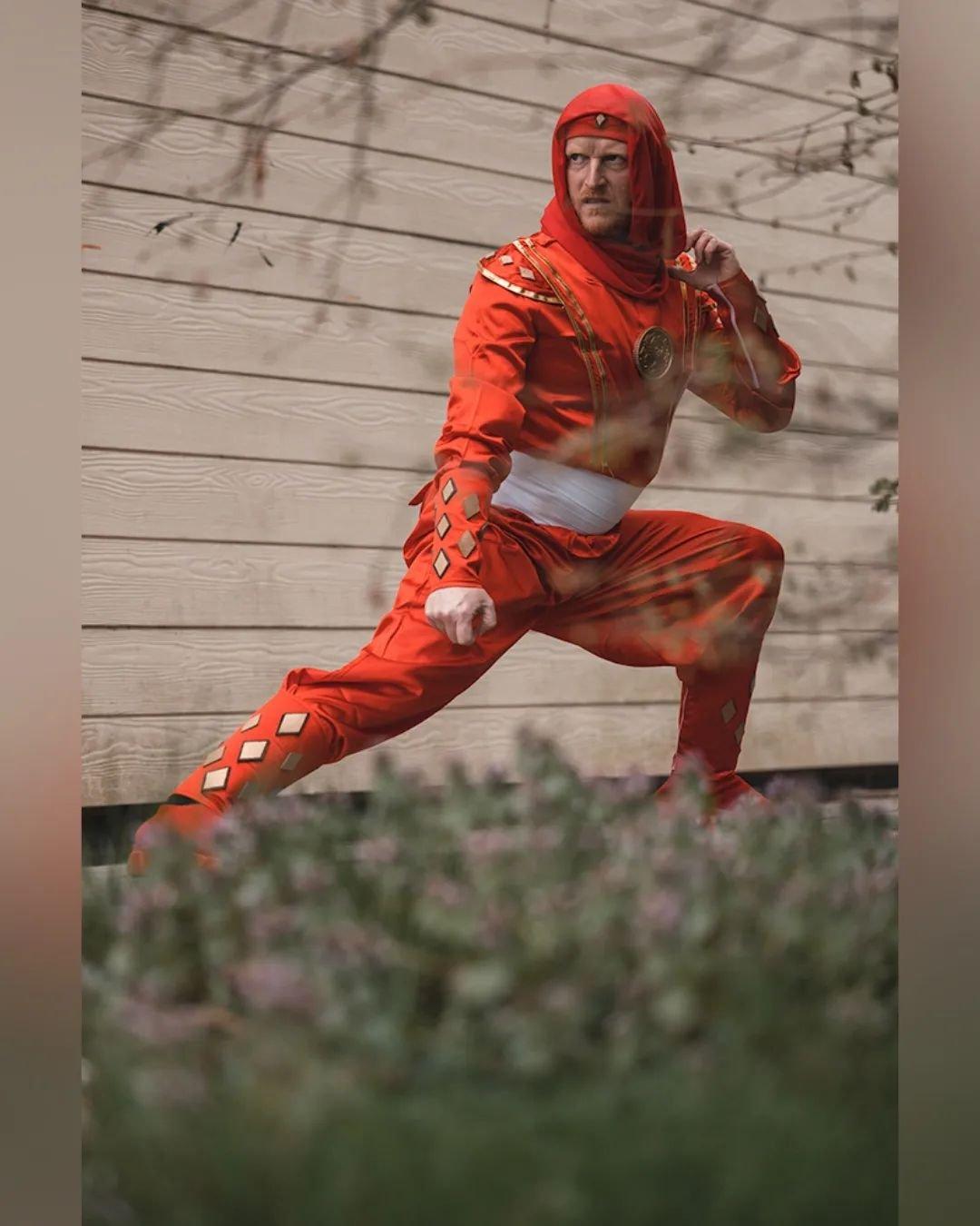 Red Ninja Ranger Cosplay Costume - Power Rangers Ninjetti Series